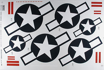 Major-Decals Pressure Decal US w/Bars .40 #143p