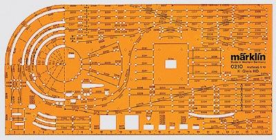 Marklin Planning Stencil K Track - HO-Scale #210