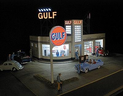 Micro-Structures Gulf Gas Station Kit