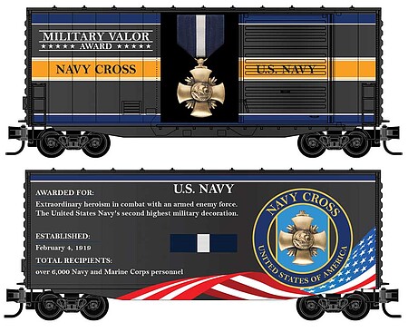 Micro-Trains Box Navy Cross US Navy - N-Scale #10100767