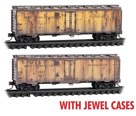Micro-Trains 40' Steel Ice Reefer 2-Pack In Jewel Cases - Ready to Run