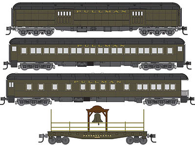 Micro-Trains Liberty Bell Set (4)