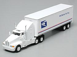 Model-Power Tractor/Trailer Long Haul w/Sleeper w/Box Trailer US Mail ...