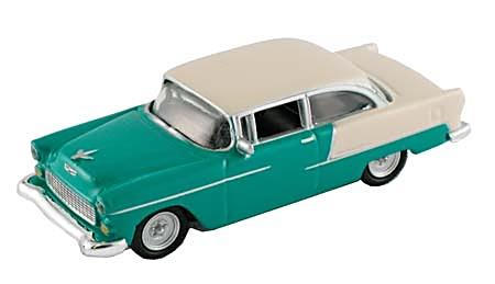 Model-Power Diecast Automobiles - Chevrolet 1955 Belair (Green, cream ...