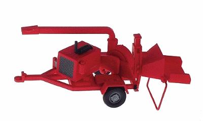 Model-Power Service Trucks - Wood Chipper Red - HO-Scale #26001
