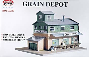 Model-Power Building Kit Grain Depot Building kit - HO-Scale #305