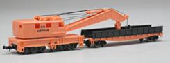 Model-Power Amtrak Railroad Work Car with Crane