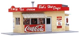 Model-Power Bob's Hot Dog Stand Built-Up HO Scale Model Railroad ...