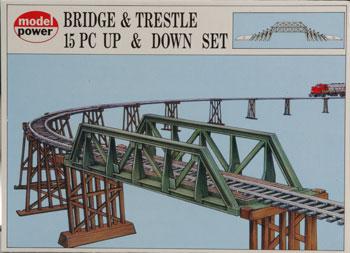 Model-Power Trestle Bridge 15-Piece Set - HO-Scale #79