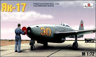 A-Model-From-Russia Yak17 Russian Fighter Plastic Model Airplane Kit 1/ ...