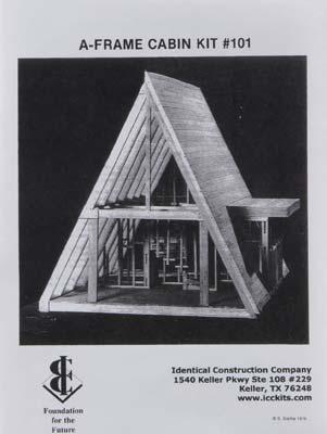 Midwest House Framing A-Frame Cabin #101ic