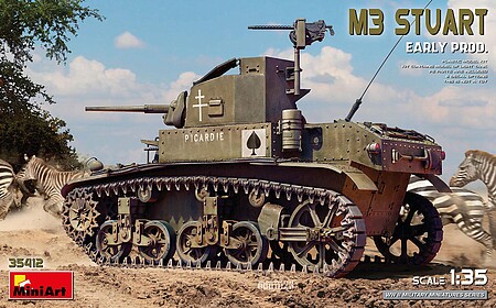 Mini-Art M3 Stuart Light Tank Early Prod 1-35