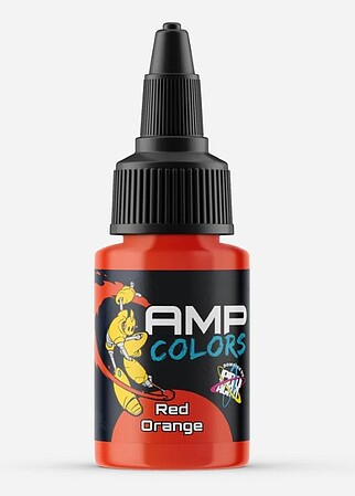 Monument Pro Acryl AMP Colors- Red Orange Acrylic Paint 22ml Bottle