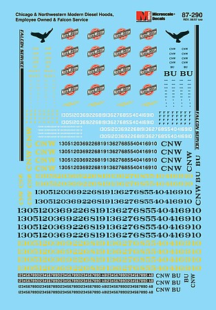 Microscale CNW SD40-2 w/Slogans - HO-Scale #87290