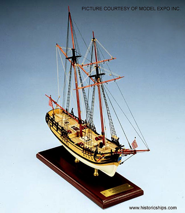 Model-Shipways Sultana Colonial Schooner Wooden Model Ship Kit 1/64 ...
