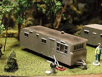 NuComp Trailer/Mobile Home (Unpainted Resin Kit) 1950s Era Style #1 ...