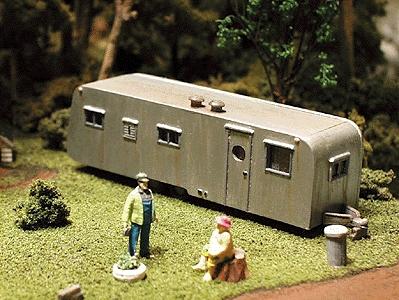 NuComp Trailer/Mobile Home (Unpainted Resin Kit) 1950s Era Style #2 ...