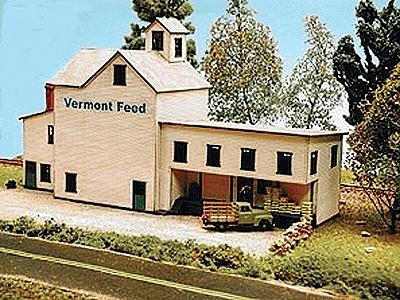 NE-Scale-Models STS Feed & Grain Storage - HO-Scale #40016