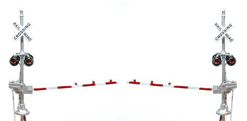 NJ Crossing Gate Right Hand/Left Hand HO Scale Mode Railroad Operating ...