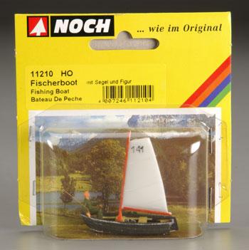 Noch Sailboat w/Fisherman - HO-Scale #11210