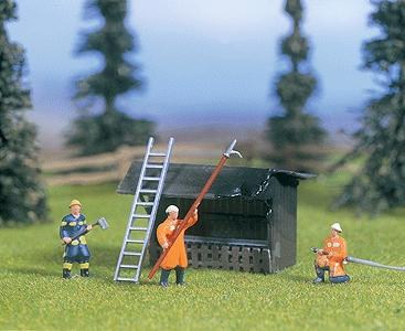 Noch Miniature Scene Firefighters At Work Includes 3 firemen, 1 ...