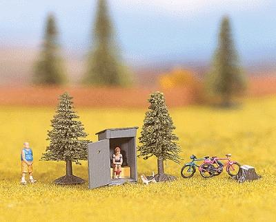 Noch Miniature Scenes Nature Calls- 2 Figures, 1 Animal & Accessories ...