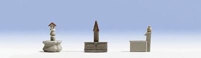 Noch Fountains - HO-Scale (3) #14881