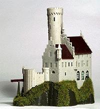Noch Castle Lichtenstein - Background Model fits HO, N, TT & Z Scales