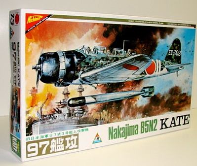 Nichimo B5N2 Kate Aircraft Plastic Model Airplane Kit 1/48 Scale #4813