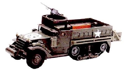 New-Ray M3A2 Halftrack w/Gun (Plastic Kit) Plastic Model Halftrack Kit ...