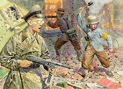 Orion WWII Volkssturm Soldiers w/Guns 1945 (46) Plastic Model Military ...