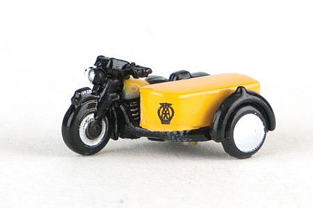 Oxford BSA Motorcycle w/Sidecar Automobile Association - N-Scale #nbsa001