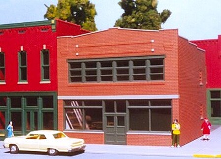 Pike-Stuff Drug Store Kit HO Scale Model Railroad Building #6017