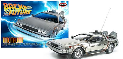 Back to the Future DeLorean Time Machine (Snap) Plastic Model Car Kit 1 ...