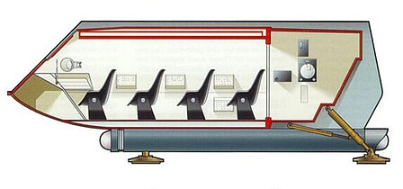 Polar-Lights Star Trek Galileo Shuttlecraft Interior Parts Science ...