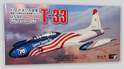 Platz-Model T-33 USAF Spirit of 76 1-72 Plastic Model Airplane Kit 1/72 ...