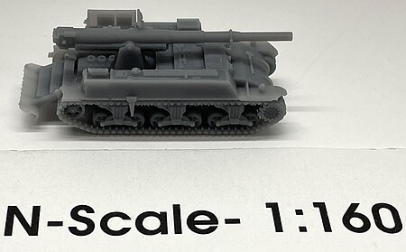 Phoenix-Precision N Sherman M12 Flat Car Load