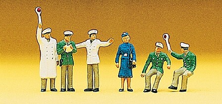 Preiser Police Traffic (6) Model Railroad Figure HO Scale #10064
