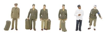 Preiser Military - United States WWII - Painted Figure Sets Army ...