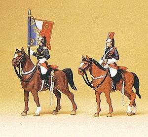 Preiser Police Mounted On Horseback Republican Guards Model Railroad ...