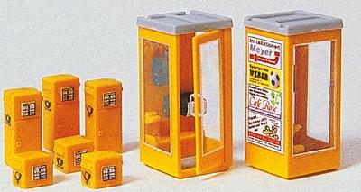 Preiser German Mail Boxes, Telephone Booths Model Railroad Building ...