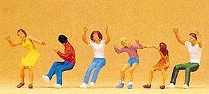 Preiser People for Chairoplane Model Railroad Figures HO Scale #24664