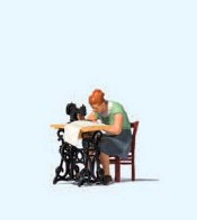 Preiser Woman at Sewing Machine