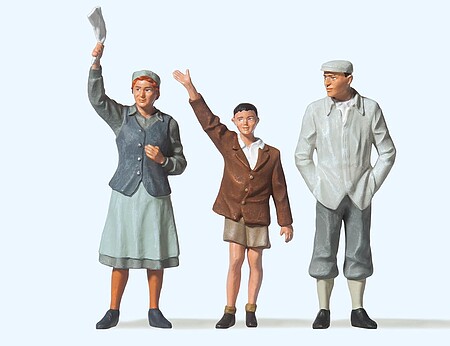 Preiser Waving People Model Railroad Figures G Scale #45084