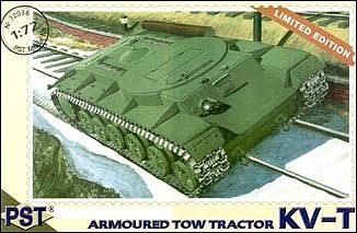 PST KV-T Soviet Armored Tow Tractor Plastic Model Tank Kit 1/72 Scale ...