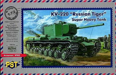 PST KV220 Russian Tiger Super Heavy Tank Plastic Model Tank Kit 1/72 ...