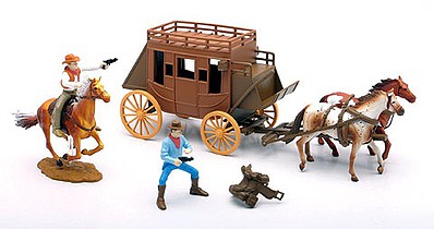 Playsets 1/32 Big Western Stagecoach Playset (Window-Boxed)