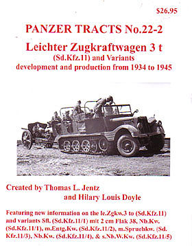 Panzer-Tracts Panzer Tracts No.22-2 Leichter Zgkw 3t (SdKfz 11) & Variants