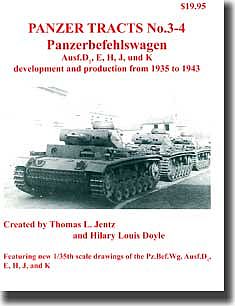 Panzer-Tracts Panzer Tracts No.3-4 PzBefwg Ausf D/E/H/J/K Military ...