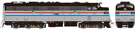 Rapido EMD FL9 with DCC Sound Amtrak #484 HO Scale Model Train Diesel ...
